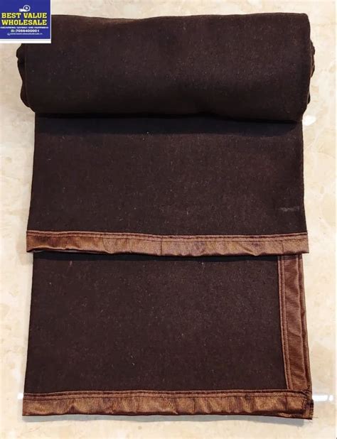 Milled Woolen Wool Blanket Packaging Type Polybag Size Single At Rs