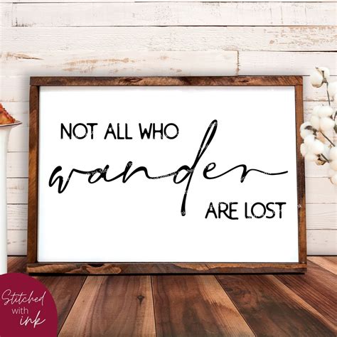 Not All Who Wander Are Lost Svg Wander Svg Wanderlust Svg Travel Svg