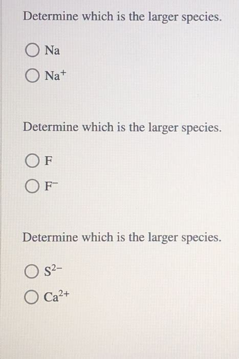 Solved Arrange The Elements According To Atomic Radius