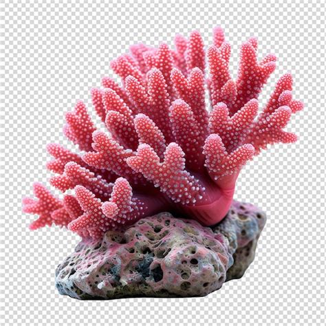 Premium Psd Soft Coral Isolated On White