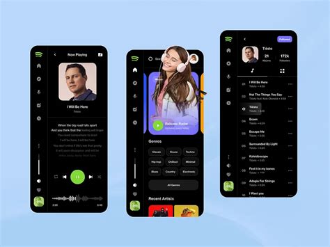 Spotify Ui Designs Themes Templates And Downloadable Graphic Elements On Dribbble