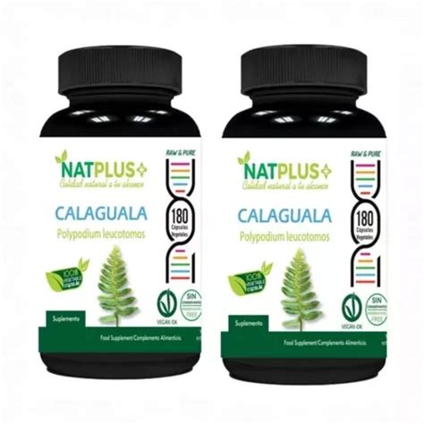 Pack 2 Frascos Calaguala 180 Cápsulas De 450mg 100 Natural Cuotas
