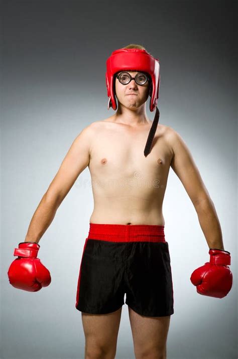 Funny Nerd Boxer Stock Image Image Of Humour Athlete 45698069