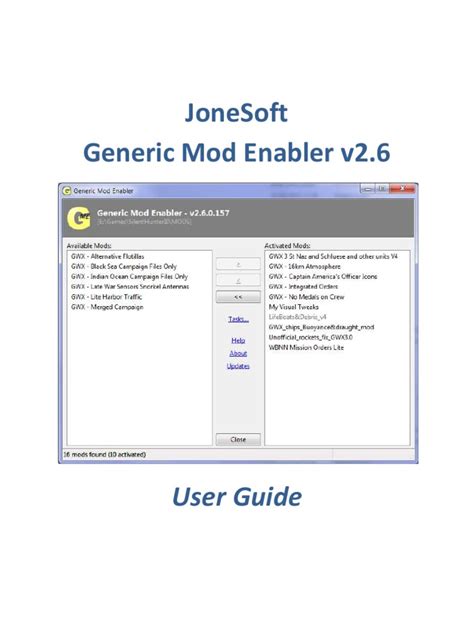 jonesoft generic mod enabler v2 6 user guide pdf zip file format
