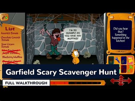 any in 01 04 by koong garfield s scary scavenger hunt🍧 descubra o