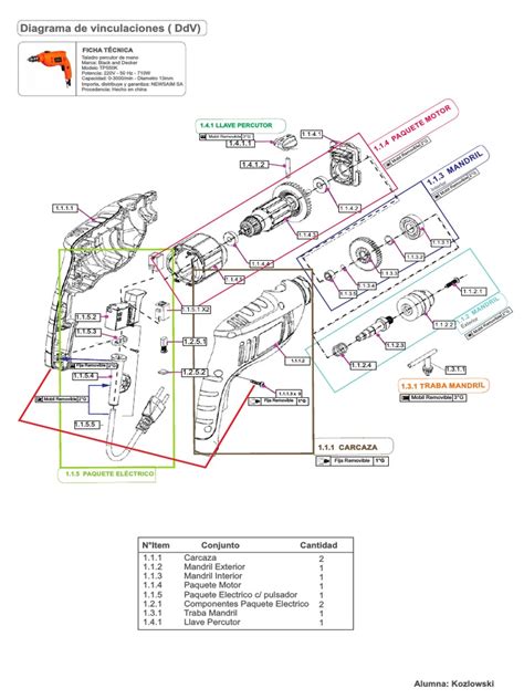 Diagrama Vinculaciones Taladro Pdf