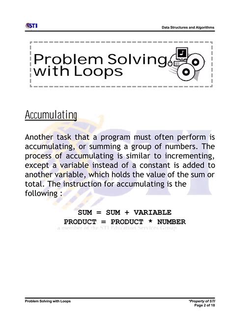 7 Problem Solving With Loops Pdf
