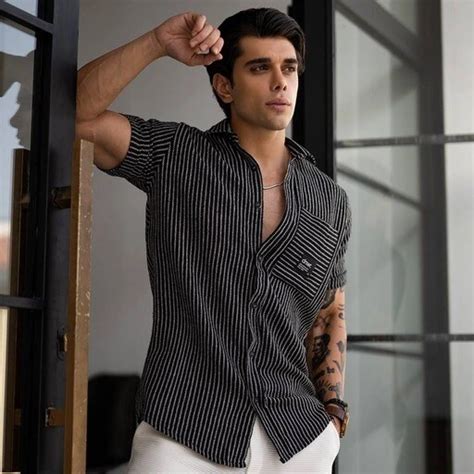 خرید و قیمت پیراهن کنفی مردانه استین کوتاه مشکی برند مراکش فوق العاده خنک و تابستانه تک رنگ مشکی