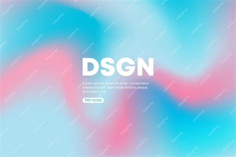 Premium Vector Soft Pastel Gradient Blue And Pink Abstract Background With Wavy Concept