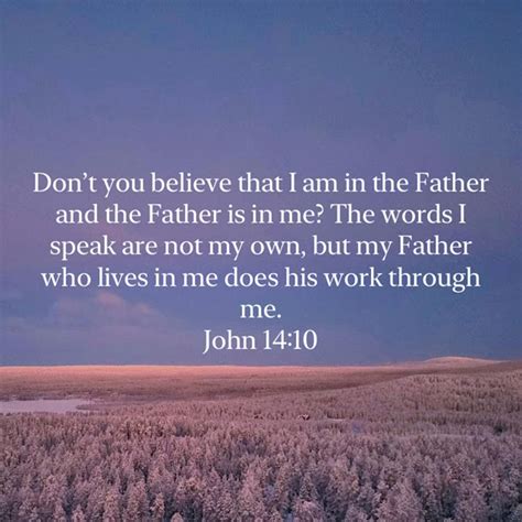 The Verse Of The Day Is Coming From John 14 10 Verseaday Youtube