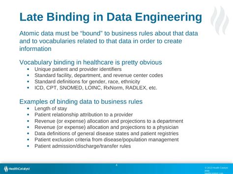 Late Binding In Data Warehouses Health Catalyst