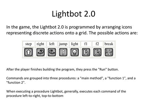 Ppt Lightbot 2 0 Powerpoint Presentation Free Download Id 5920942