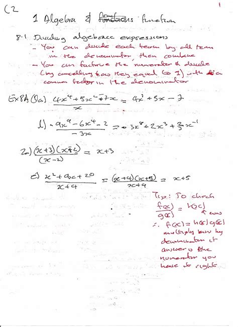 Factor Theorem Alevelmathematicsnotes