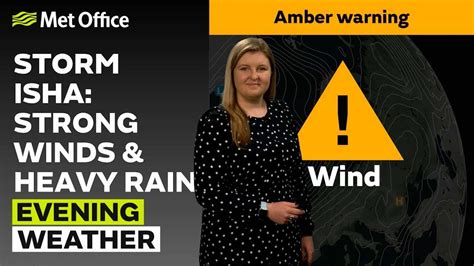 Yellow Weather Warning Issued For Strong Winds And Heavy Rain In The Uk