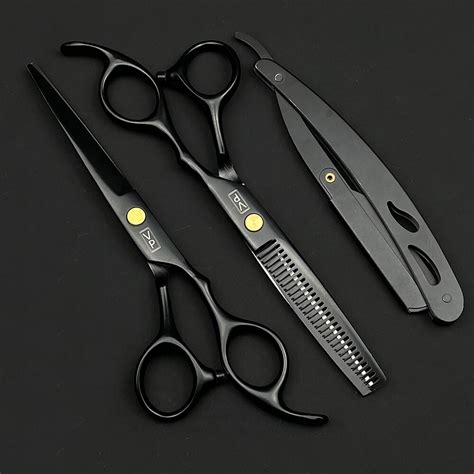 6 인치 전문 고품질 미용 가위 세트 헤어컷 숱이 가위 미용사의 이발 절단 도구헤어가위 Aliexpress
