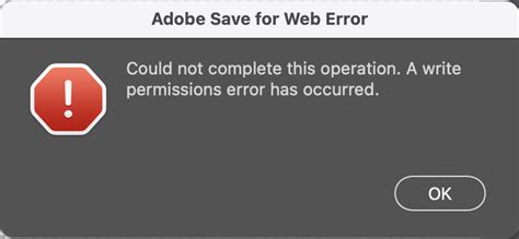 save for web error photoshop 2025 2024 adobe product community