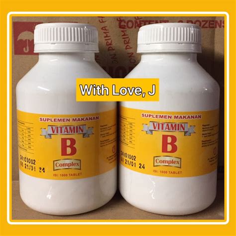 Vitamin B Complex 1000 Tablets Shopee Malaysia