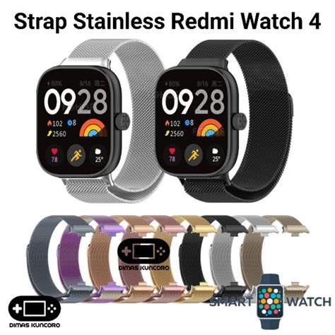 Jual Strap Stainless Redmi Watch 4 Tali Jam Steel Smartwatch Xiaomi Shopee Indonesia