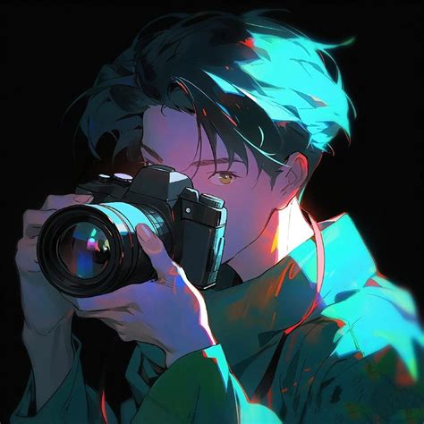Camera Camera Cartoon Anime Photographer Guy Anime Art Beautiful