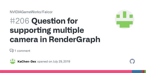question for supporting multiple camera in rendergraph · issue 206 · nvidiagameworks falcor