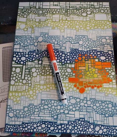 Posca Pen Techniques Abstract Art With Markers Stencil Doodling