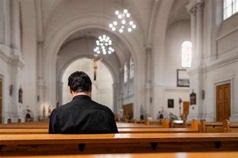 Free Photo Priest Inside Church Building