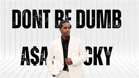 Asap Rockys New Album “dont Be Dumb” Review The Roosevelt Review