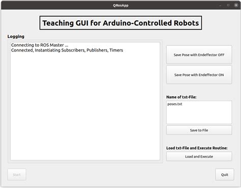 GitHub Hoenigpeter ROS Teaching GUI ROS C GUI With Qt Framework