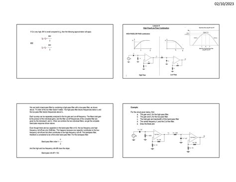 Filters Low Pass Filter High Pass Filter And Band Pass Filter Ppt