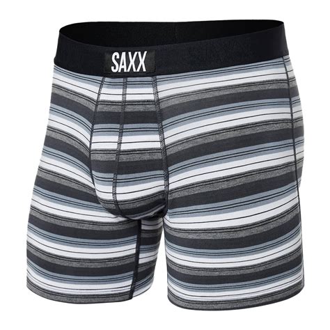 Saxx Vibe Super Soft Boxer Brief Freehand Stripe Grey