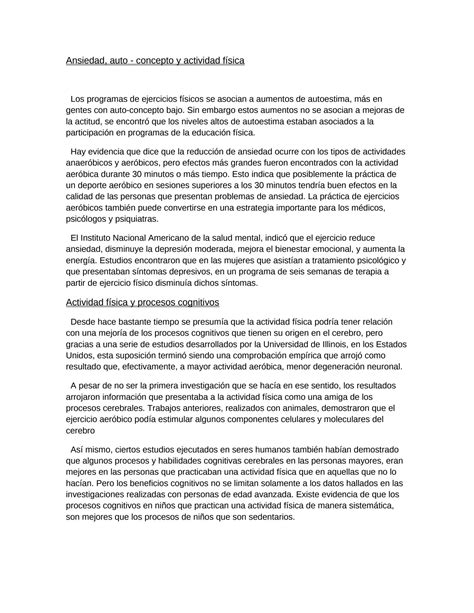 SOLUTION La Actividad F Sica Y El Deporte Como Factor Integrador