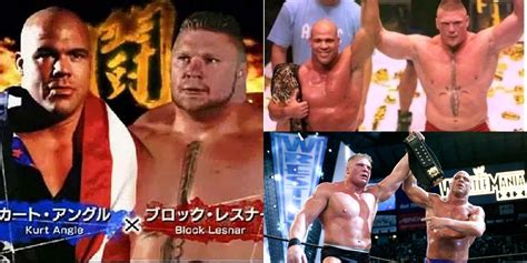 The Njpw Match Between Brock Lesnar And Kurt Angle Wwe Fans Never Saw