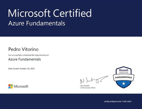 Pedro Vitorino On Linkedin Azure Microsoftcertified Az900