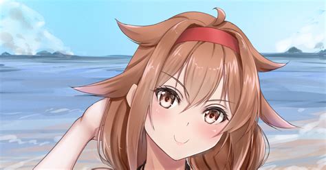 艦これ 水着白露 こるぺらのイラスト Pixiv