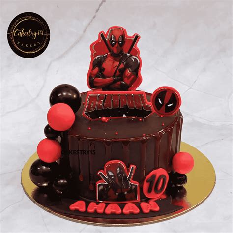 Deadpool Madness 1kg Chocolate Superhero Treat Cakestry15