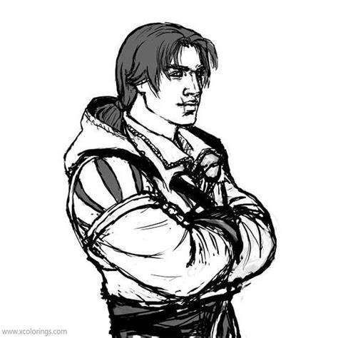 Ezio From Assassins Creed 2 Sketch Coloring Pages
