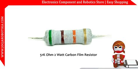 Jual 51k Ohm 2 Watt Carbon Film Resistor