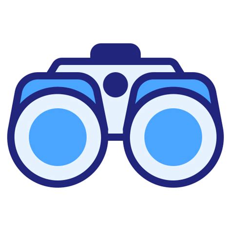 Binocular Generic Blue Icon