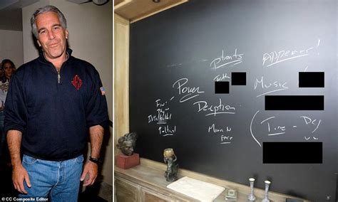 Mystery Words On Epsteins Blackboard Spark Speculation Over His Plans