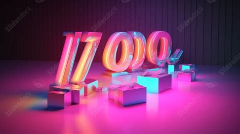 무료 소셜 미디어에서 좋아요 70만 개를 축하하는 아름답게 제작된 3d 감사 배너 Ppt 배경 Slidesdocs