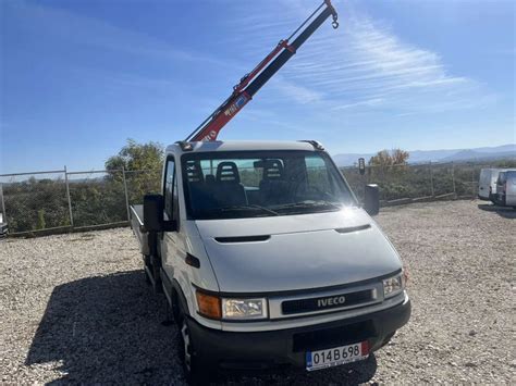 Iveco Daily БОРДОВИ С КРАН Бкат в Бусове и автобуси в гр Карлово Id47689621 — Bazar Bg