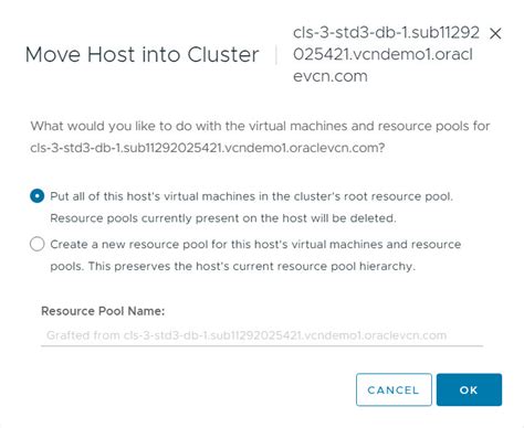 Add A Workload Cluster To An Oracle Cloud Vmware Solution Software Defined Data Center