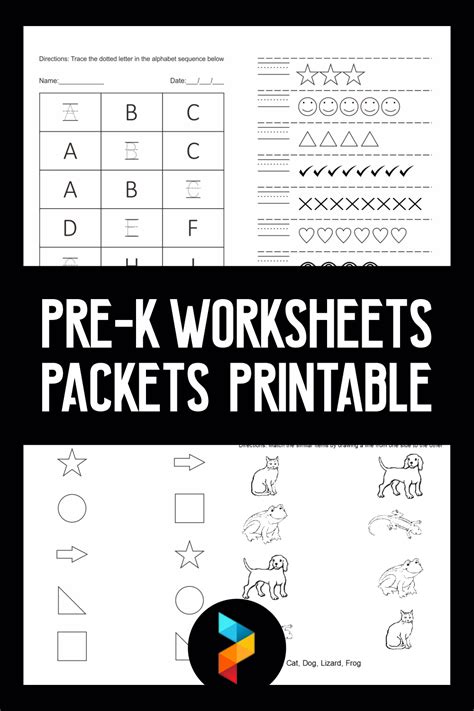 Free Pre K Printables Worksheets