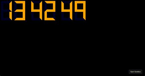 Vanilla Clock Codesandbox