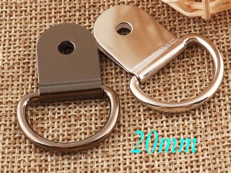 20 Pcs Blacksilver D Ring Buckles Clipspurse Hardware Bag Ring D Ring