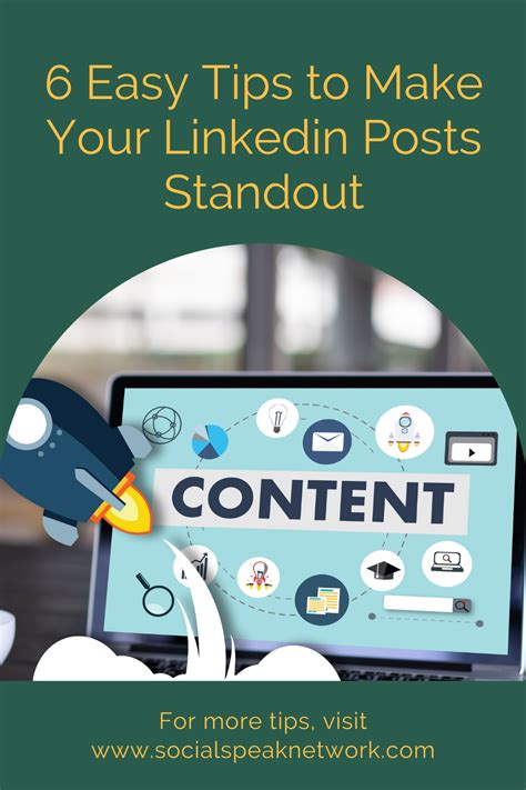 6 Easy Tips To Make Your Linkedin Posts Standout Social Speak Network