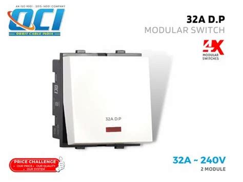 D P SWITCH WITH INDICATOR 2M 32A At 80 10 Piece Switch With Led Indicator In Hyderabad