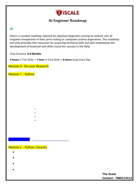 Ai Engineer Road Map 2024 Pdf Support Vector Machine Linear