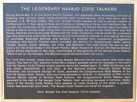 Navajo Code Talkers Monument Nm Veterans Memorial