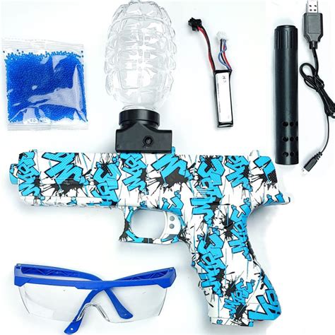 PISTOLA GLOCK ELECTRICA DE GEL AZUL AirSoftYecla Es